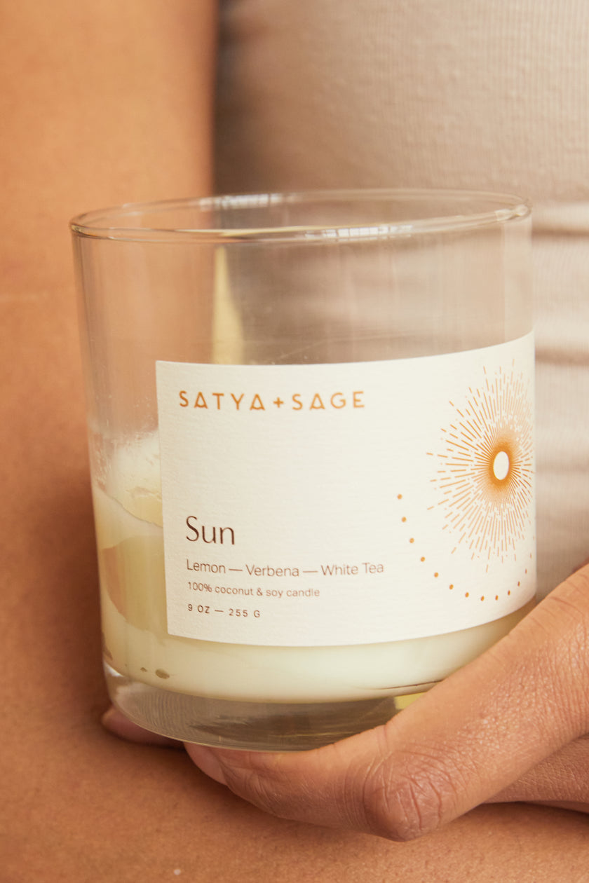 Sun: Coconut Soy Wax Candle – Satya + Sage