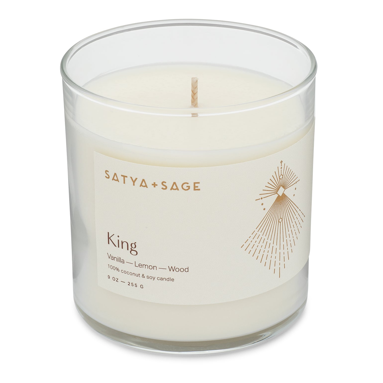 King: Coconut Soy Wax Candle – Satya + Sage