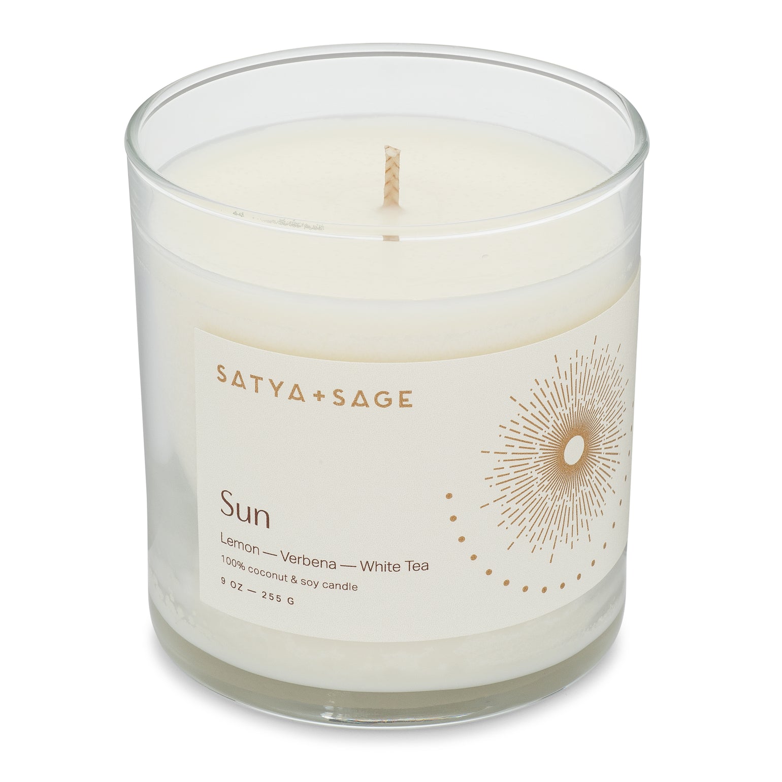 Sun: Coconut Soy Wax Candle – Satya + Sage